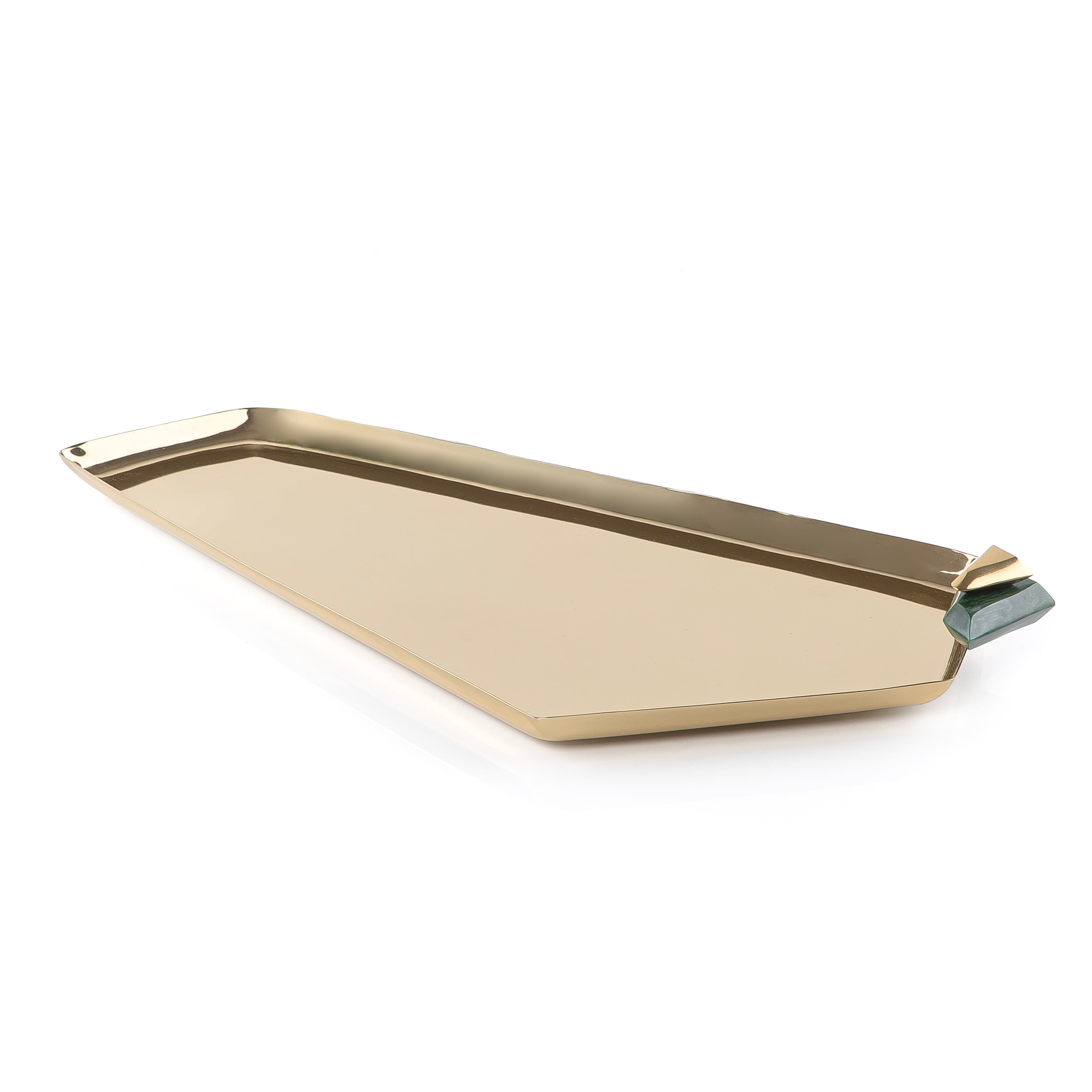Metal Tray Gold & Green - Large – CASCADES