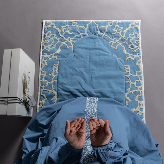 Premium islamic prayer set - blue &VerticalLine; Cascades Kuwait