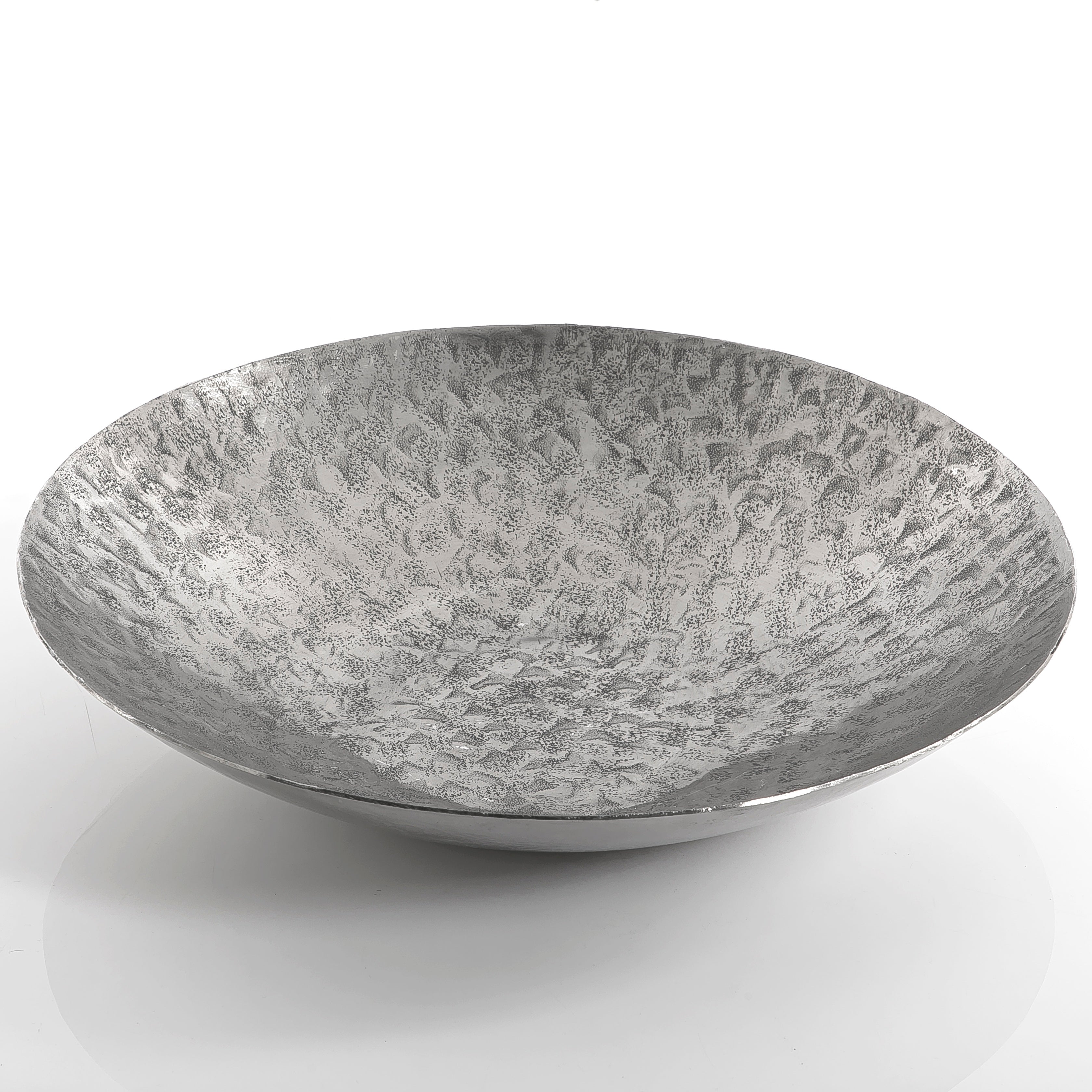Silver round metal bowl – CASCADES